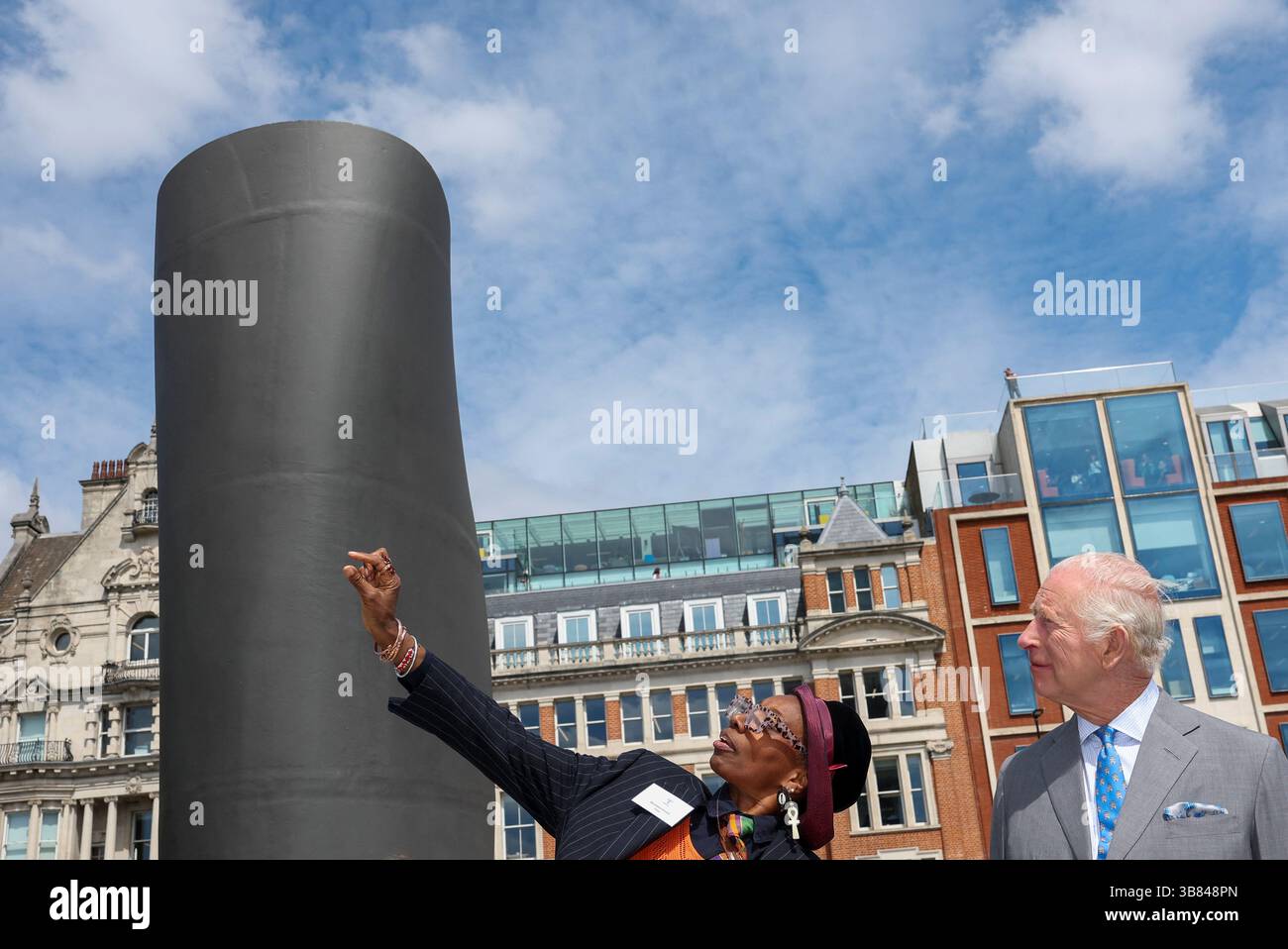 King Charles III speaks with a poet Dorothea Smartt, whose poetry about ...
