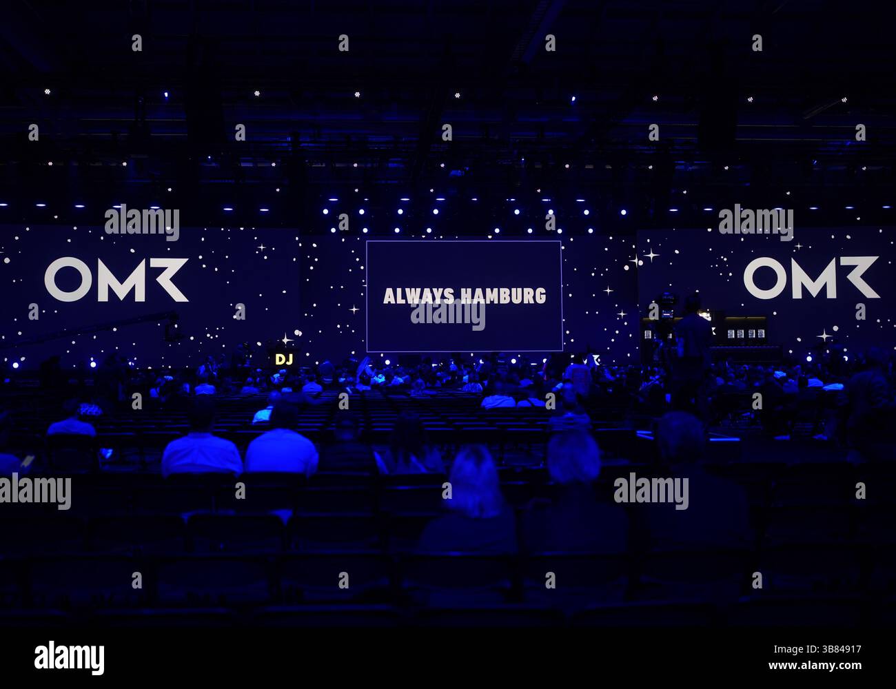 Hamburg, Germany. 07th May, 2025. "Always Hamburg" is on a screen ...