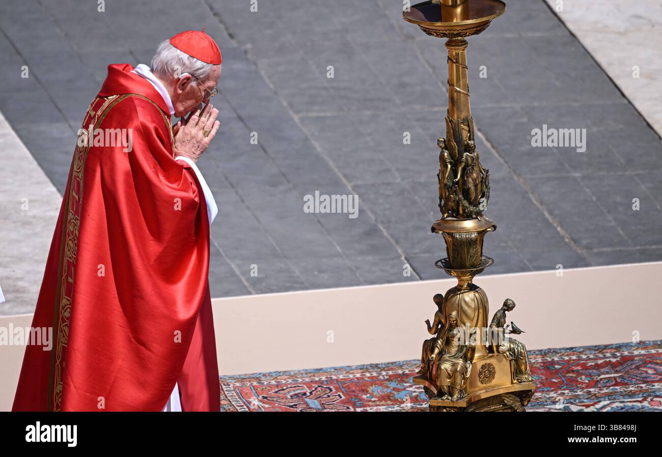 Rom, Vatikan 26.04.2025 Beerdigung Papst Franziskus: Giovanni Battista ...