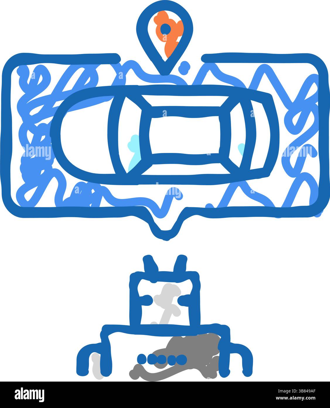 Ai navigation system Cut Out Stock Images & Pictures - Alamy