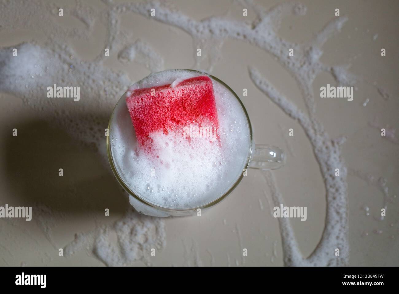 Foam sponge for washing dishes Stock Photo - Alamy