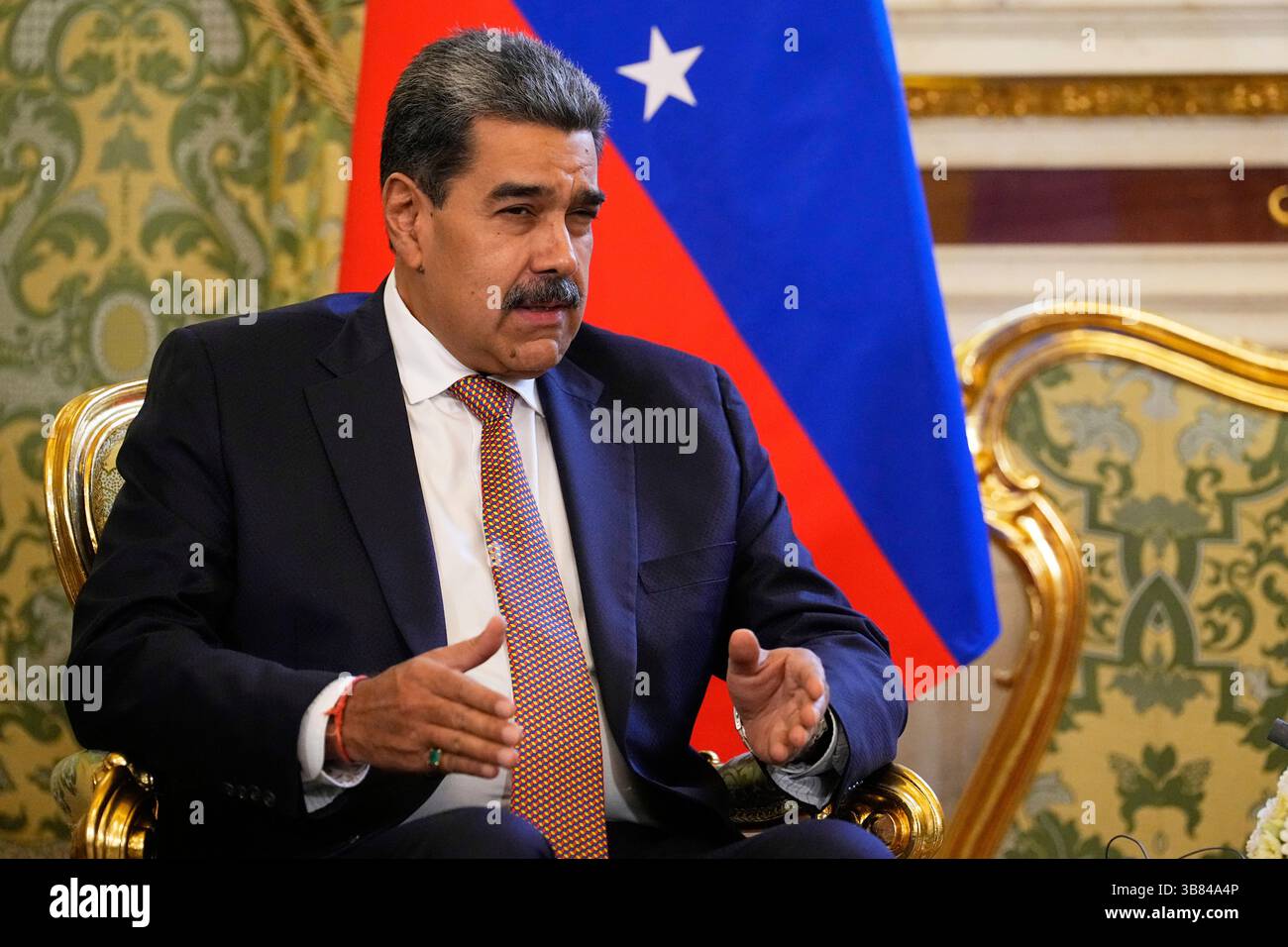 Venezuelan President Nicolas Maduro speaks with Russian President ...