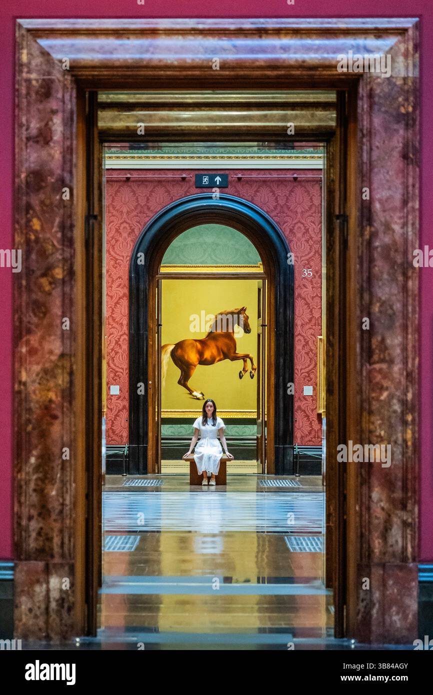 London, UK. 7th May, 2025. Whistlejacket by Stubbs - The Wonder of Art a complete rehang of the ...