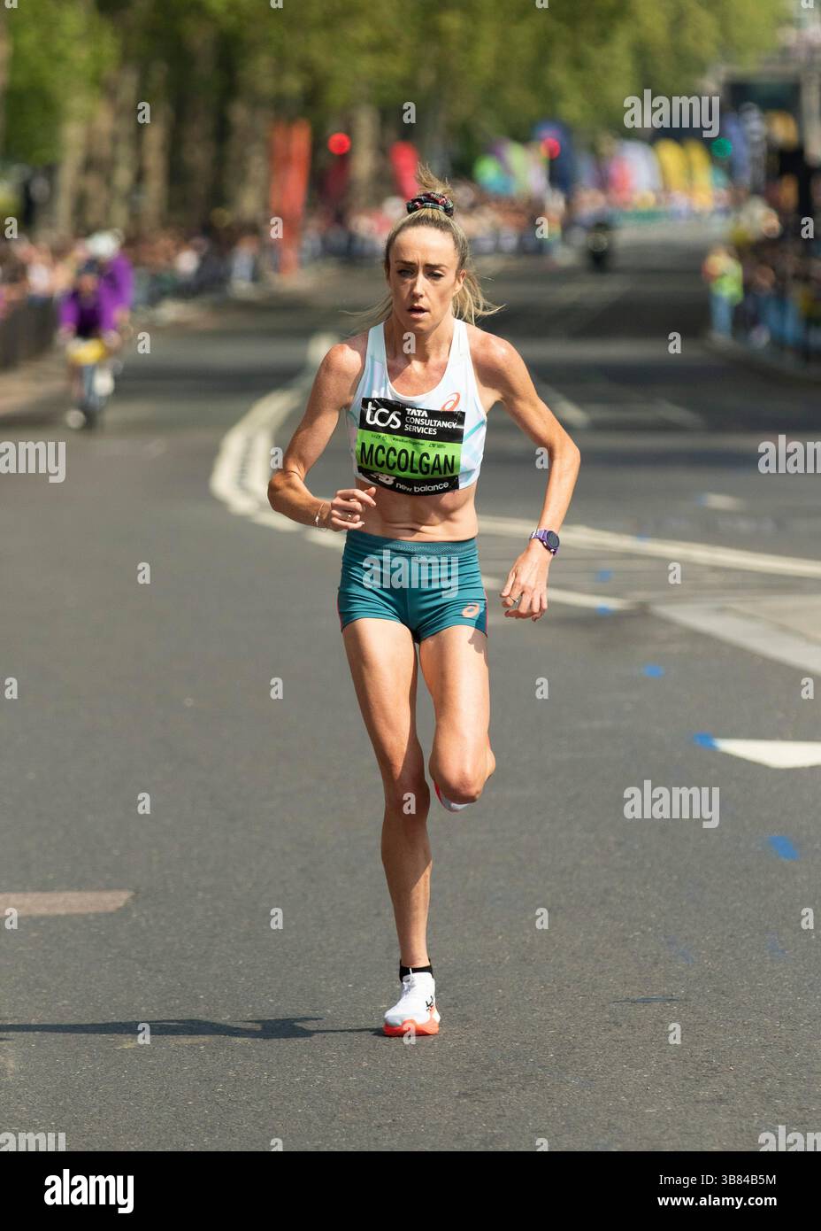 Eilish McColgan in the London Marathon making her long awaited debut at ...
