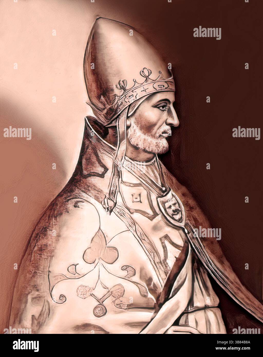 Pope Adrian IV or Hadrian IV, Adrianus IV, Hadrianus IV, born Nicholas ...