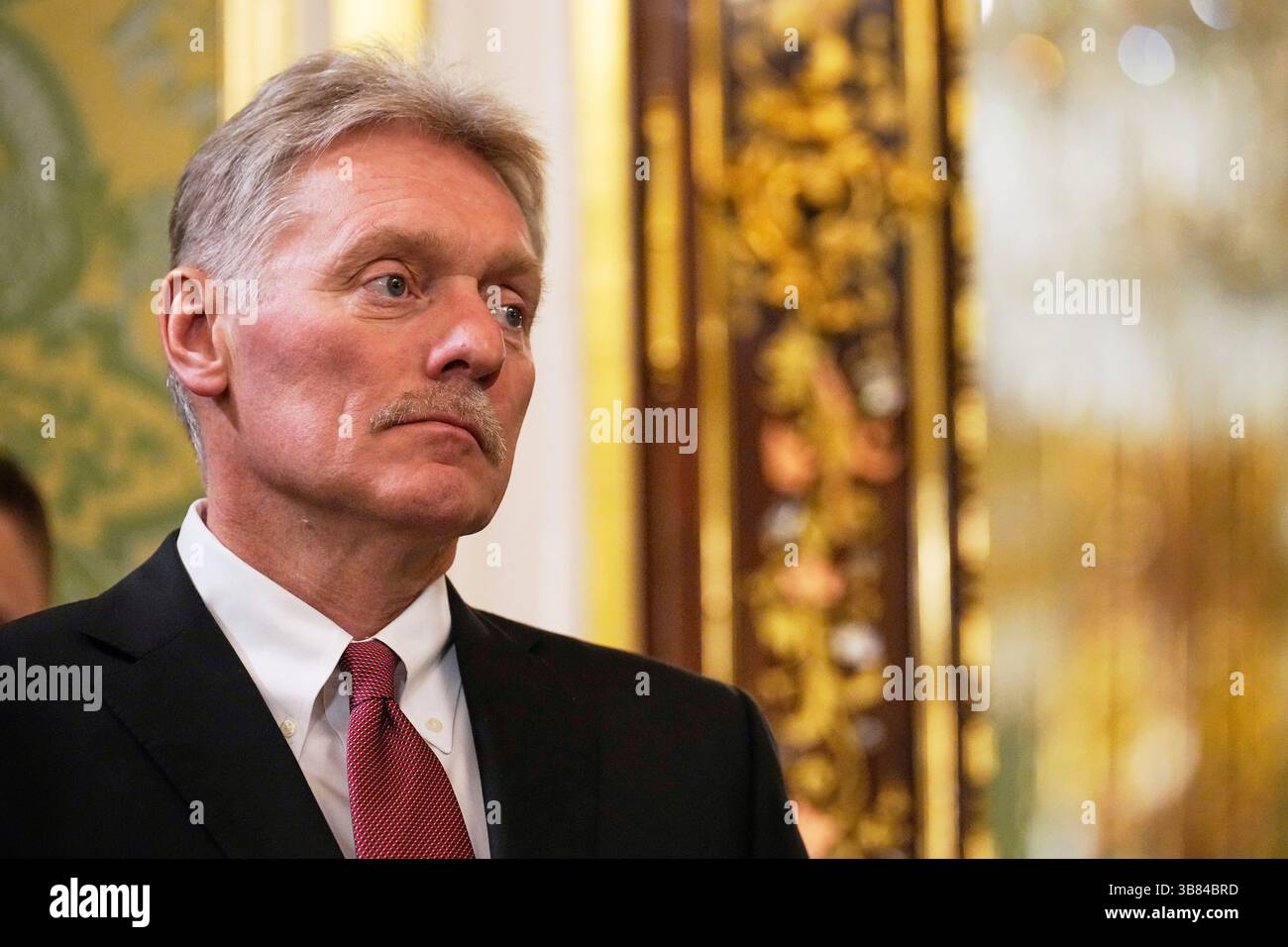 Kremlin spokesman Dmitry Peskov attends a meeting of Russian President ...