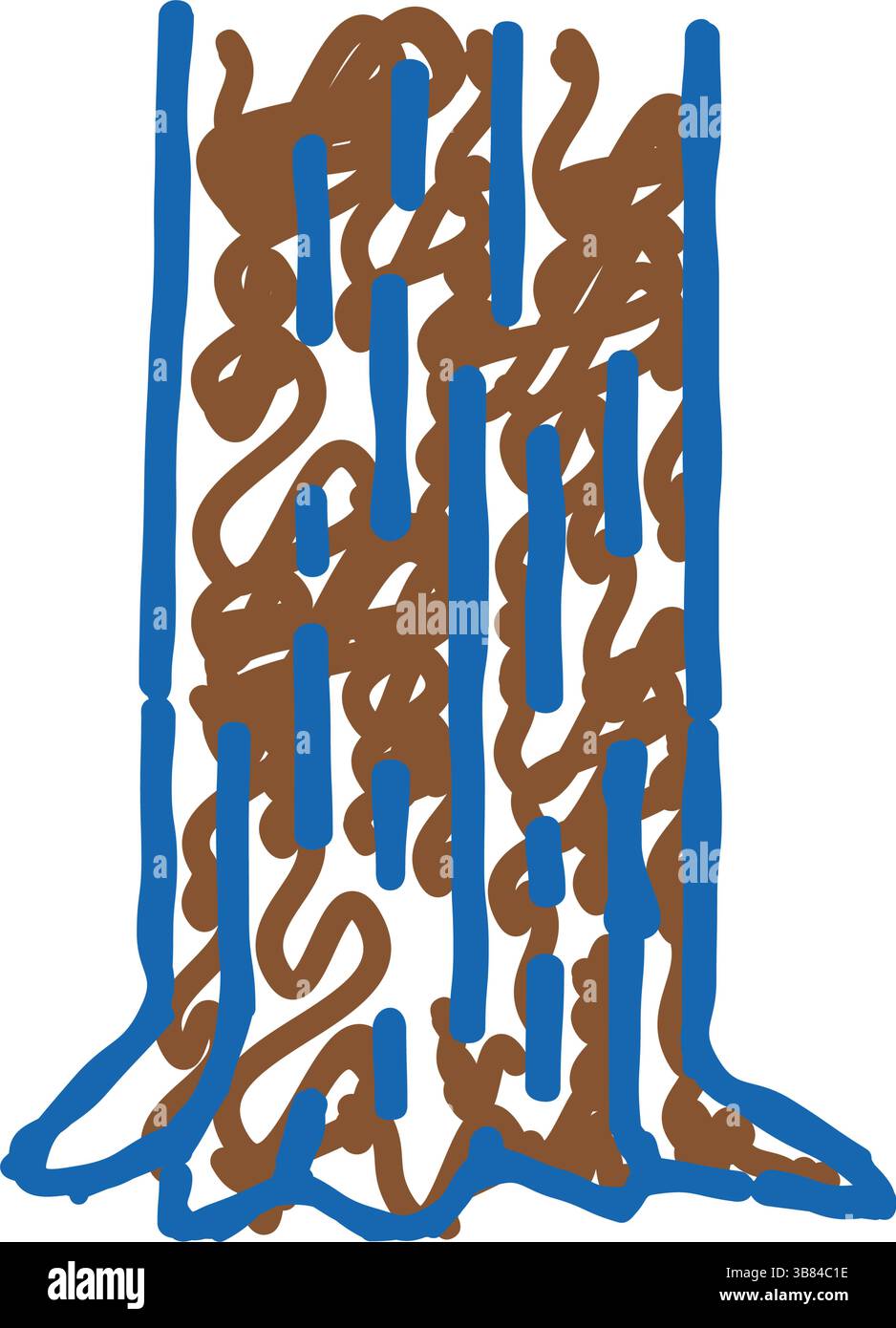 trunk wood timber icon doodle illustration Stock Vector Image & Art - Alamy