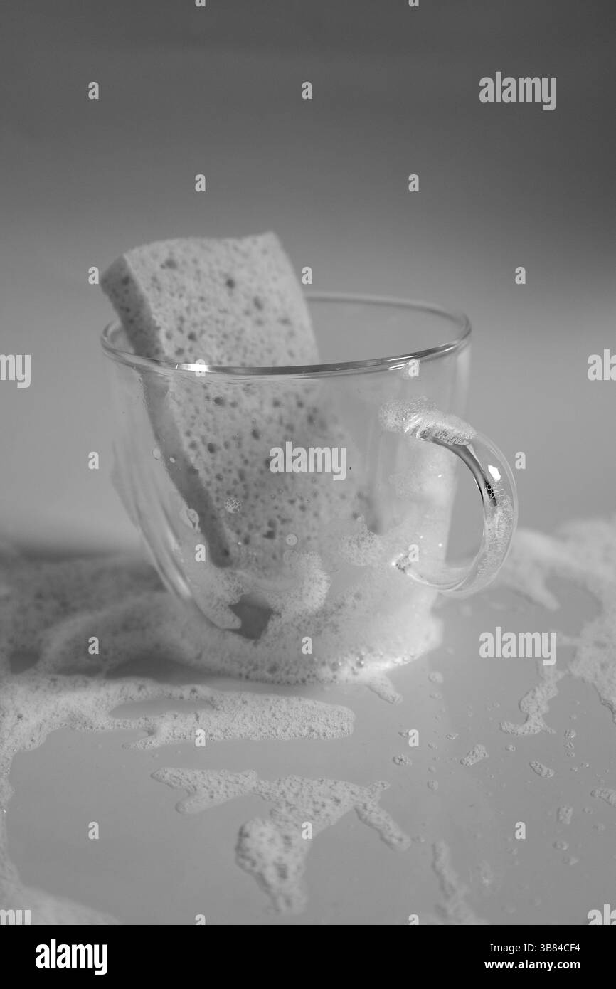 Pink foam background on Black and White Stock Photos & Images - Alamy