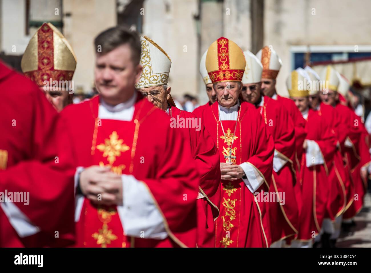Split, Croatia. 07th May, 2025. Croatians take part in procession ...