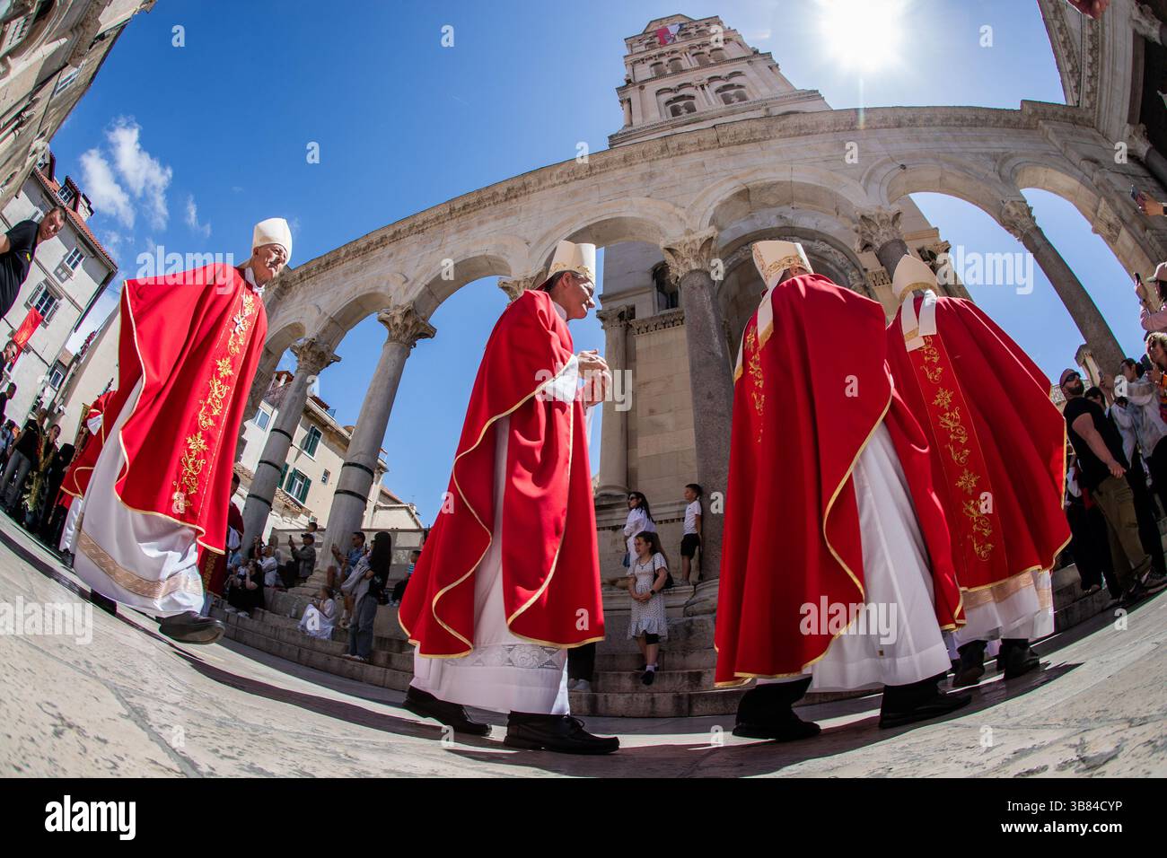 Split, Croatia. 07th May, 2025. Croatians take part in procession ...