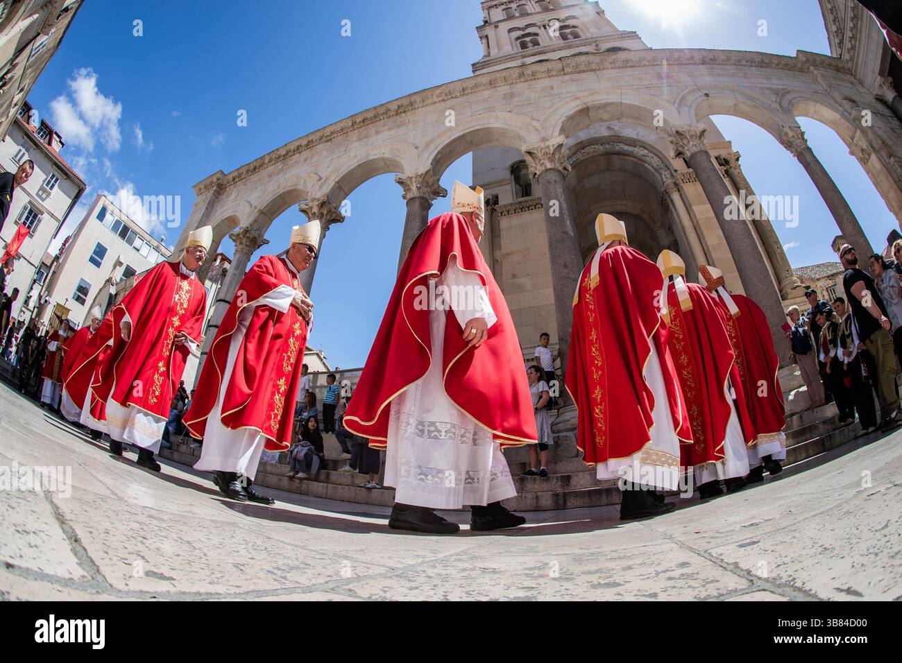 Split, Croatia. 07th May, 2025. Croatians take part in procession ...