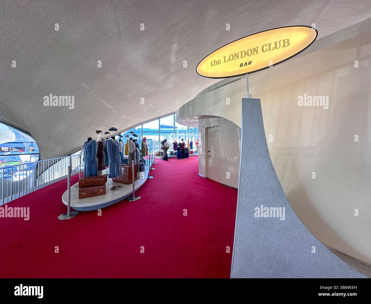 TWA uniform fashion exhibit on display at the TWA Hotel at JFK ...