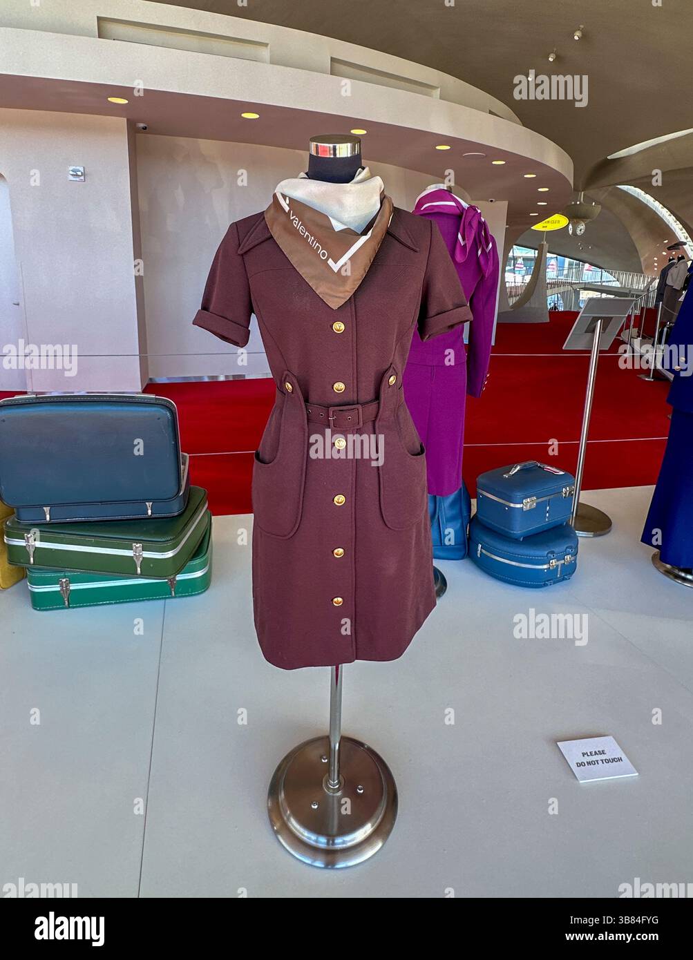 TWA uniform fashion exhibit on display at the TWA Hotel at JFK ...