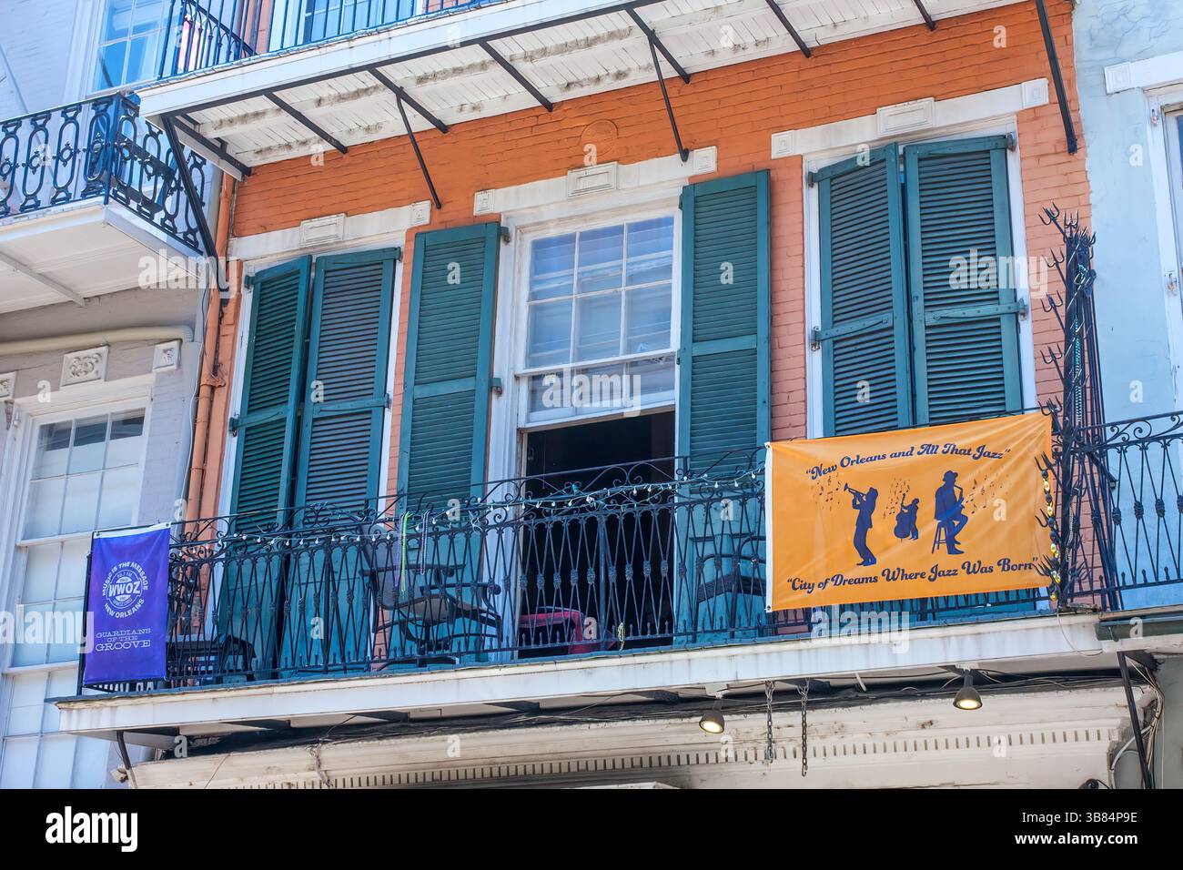 New Orleans, LA, USA - April 13, 2025: Second story apartment of ...