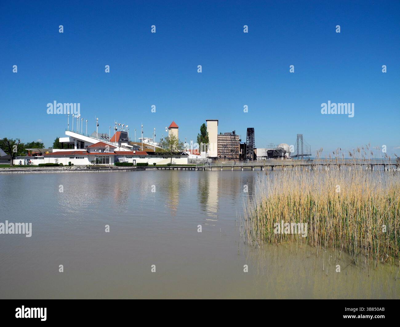 Moerbisch, Austria - April 20, 2025: Lake Neusiedl - a steppe lake and ...