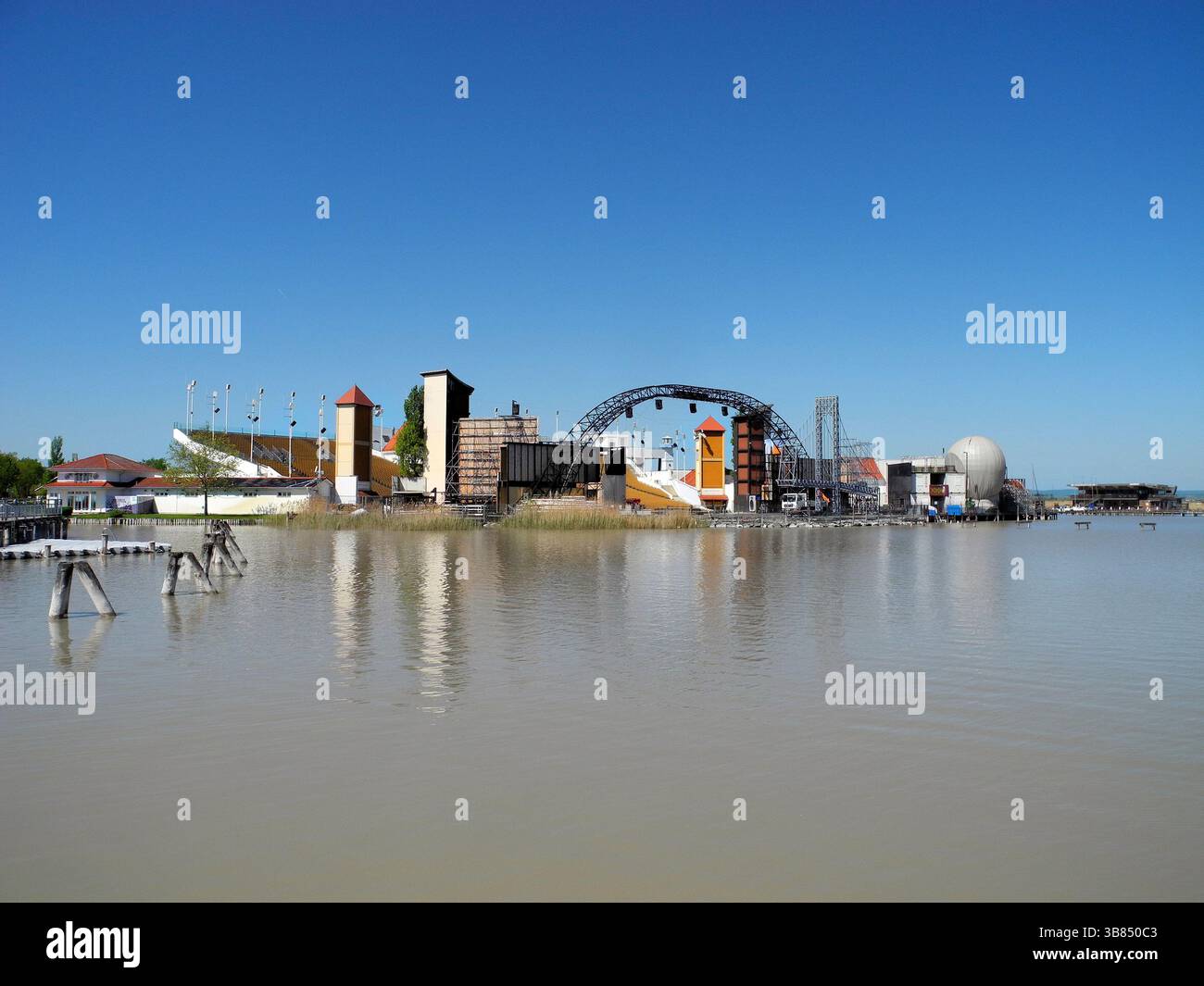 Moerbisch, Austria - April 20, 2025: Lake Neusiedl - a steppe lake and ...
