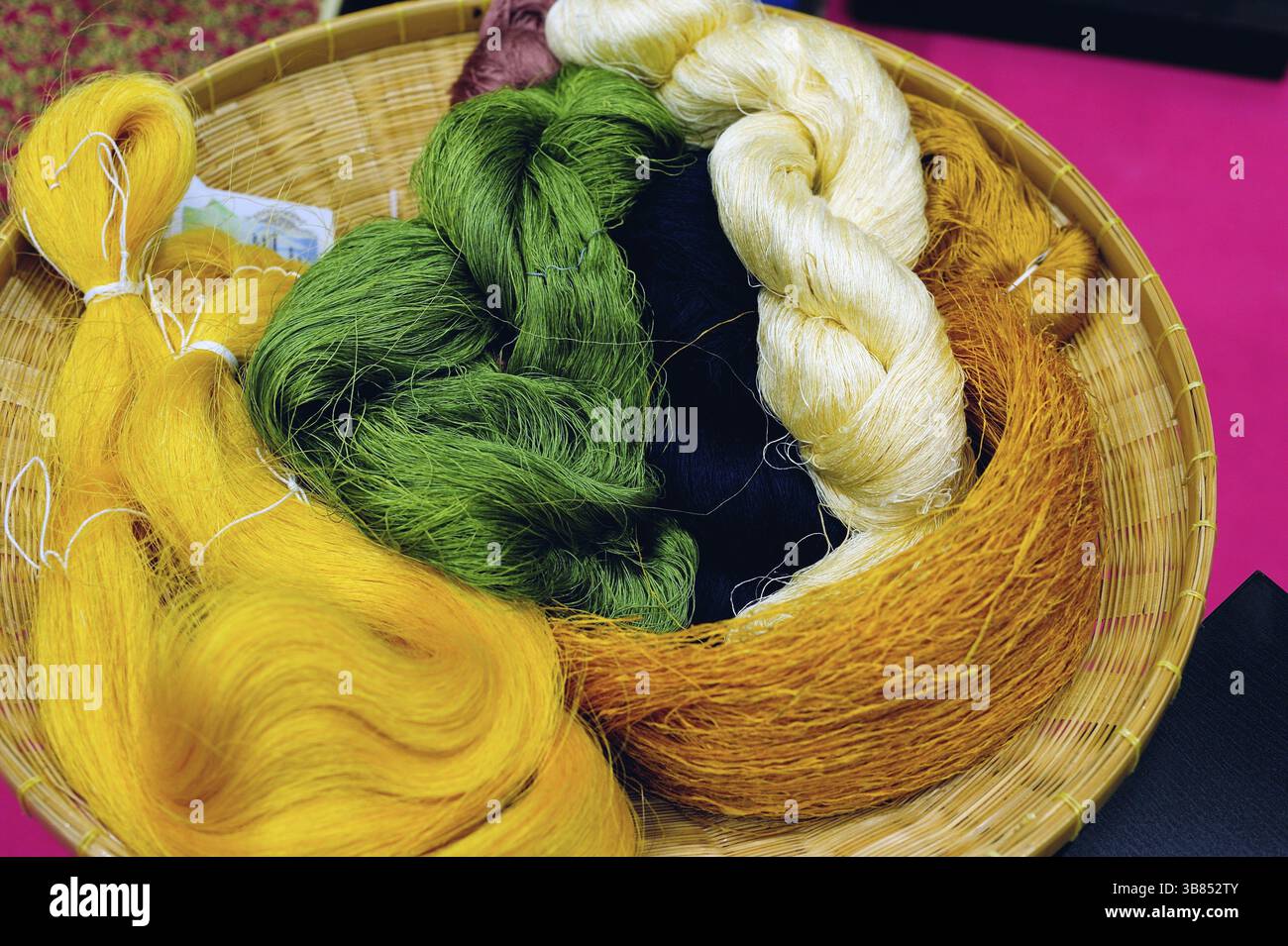 Chinese coloured silk threads hi-res stock photography and images - Alamy