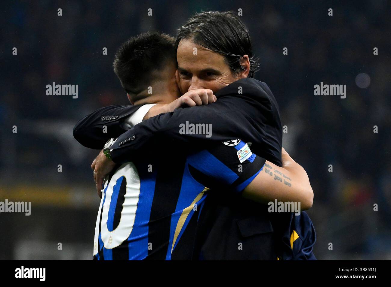 Lautaro Martinez of FC Internazionale and Simone Inzaghi, head coach of FC Internazionale ...