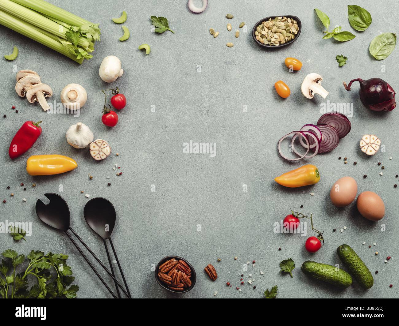 Assorted ingredients design hi-res stock photography and images - Alamy