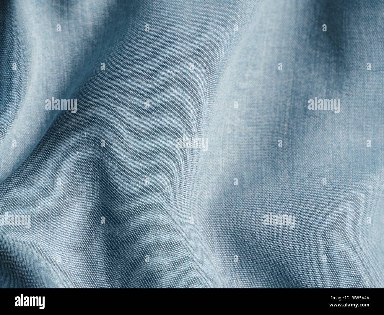 Modern soft jeans blouse texture close up. Lyocell or tencel pattern ...