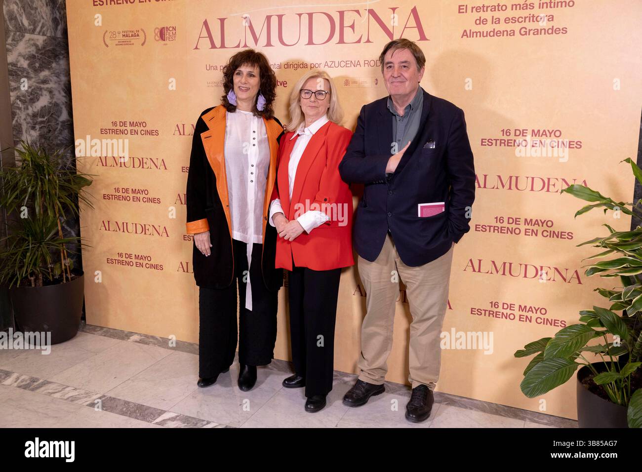 L-R) Producer Mariela Besuievsky, director Azucena Rodriguez and poet ...