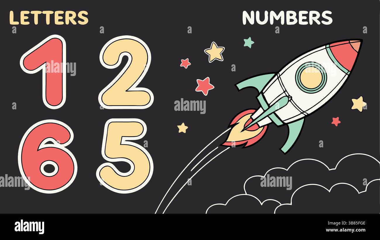 Learning numbers chart for kids hi-res stock photography and images - Alamy