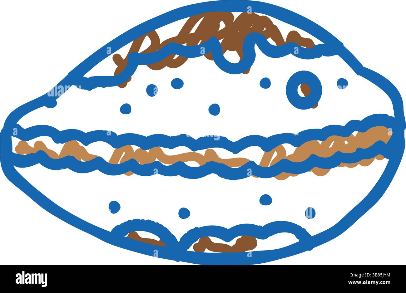 Cowrie sea shell beach Stock Vector Images - Alamy