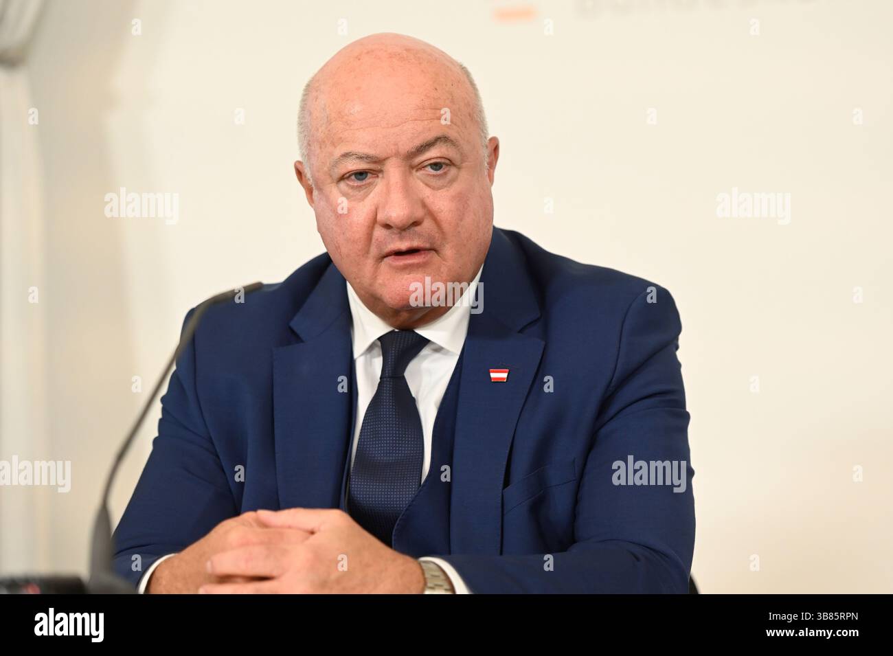 Vienna, Austria. 07th May, 2025. Press foyer after the Council of ...