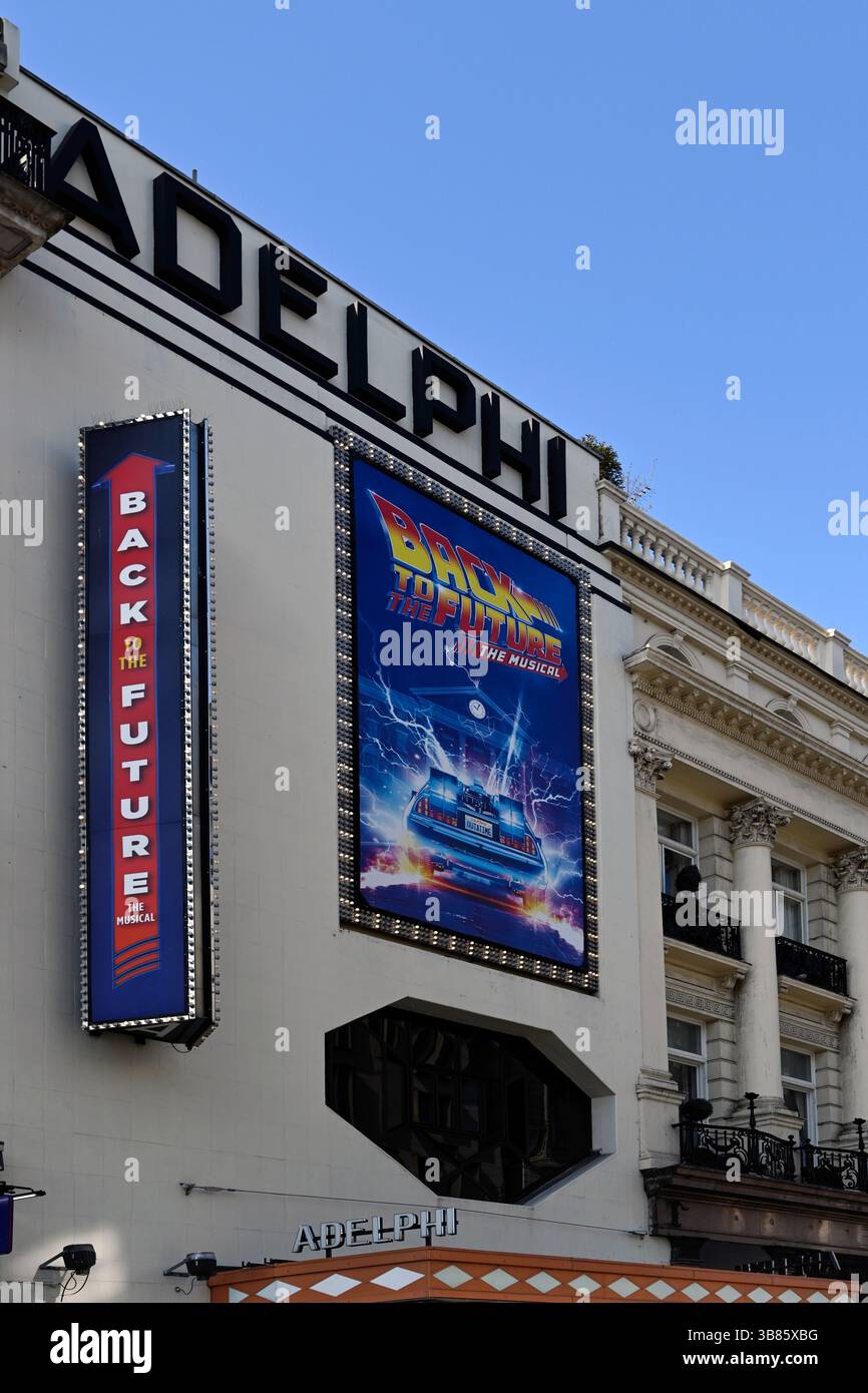 LONDON, UK - APRIL 29, 2025: Exterior view of the Adelphi Theatre in ...