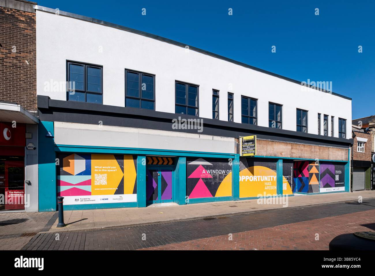 Renovated, former art deco, building in town centre of Crewe Cheshire ...