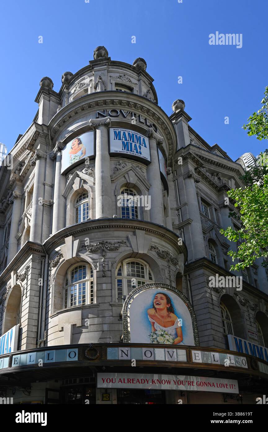 LONDON, UK - APRIL 29, 2025: Poster billboard signs for musical show ...