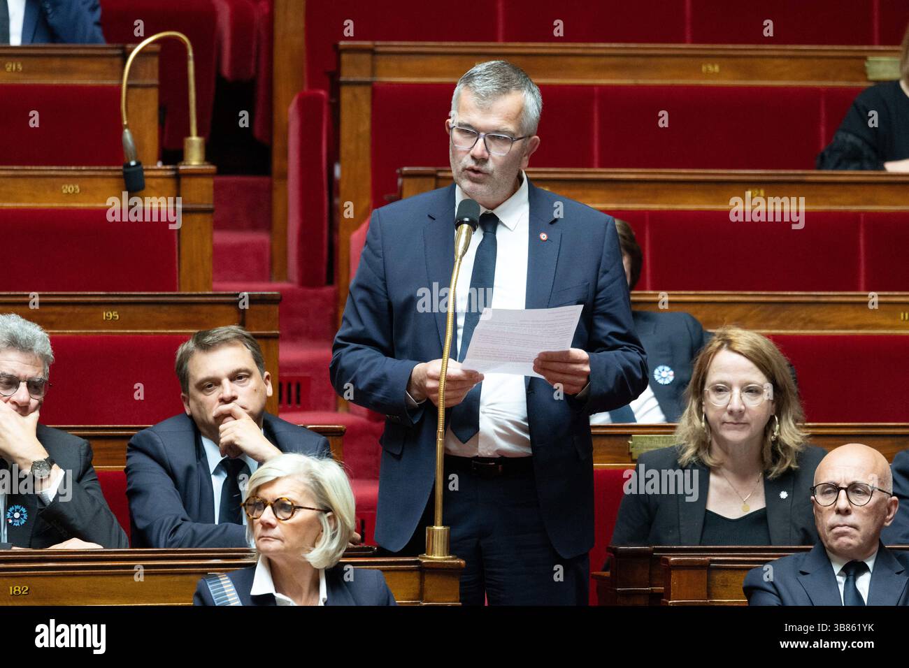 Paris, France. 07th May, 2025. MP Marc Chavent during a session of ...