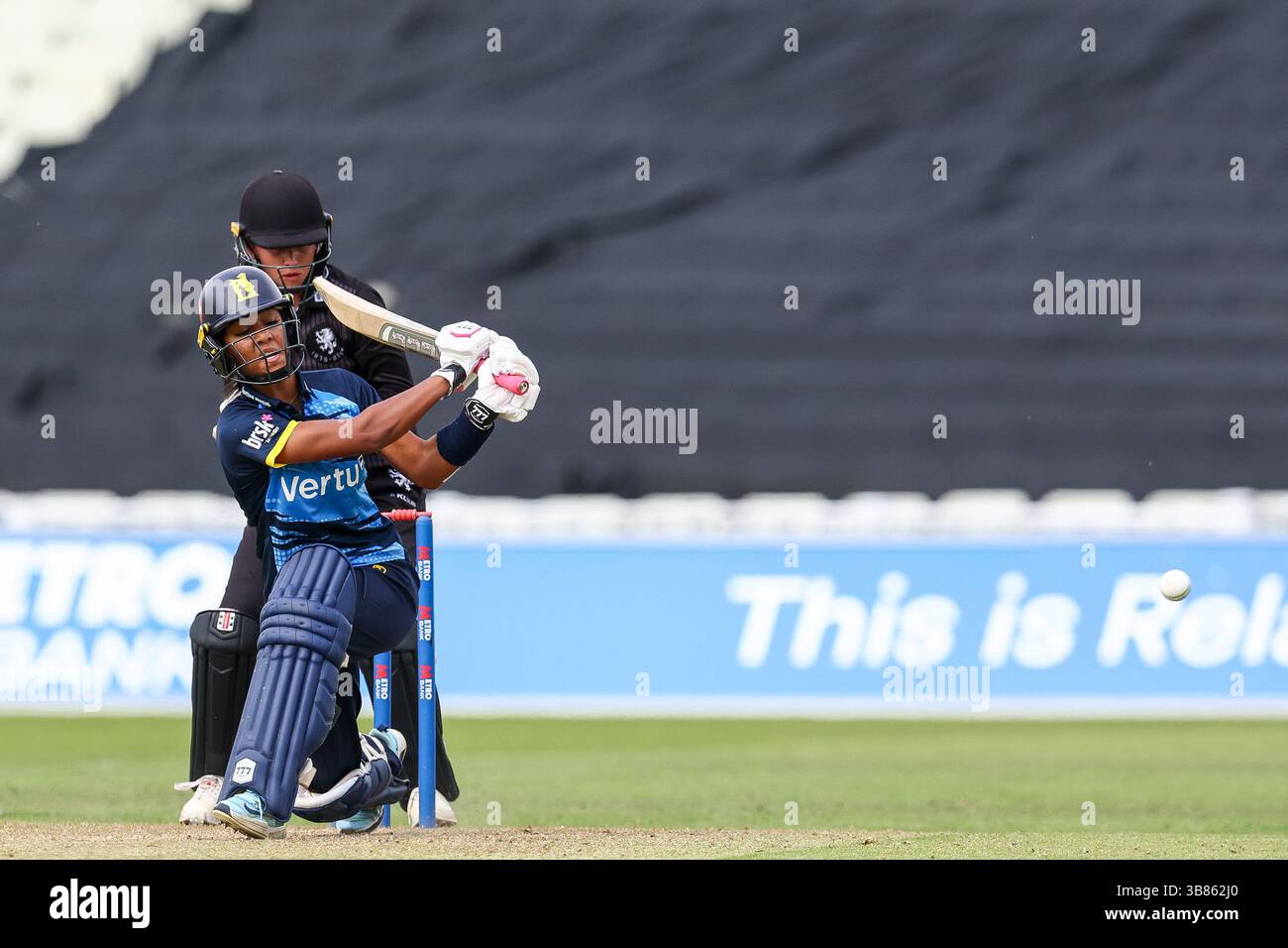 Birmingham, UK. 07th May, 2025. #8, Davina Perrin of Warwickshire in ...