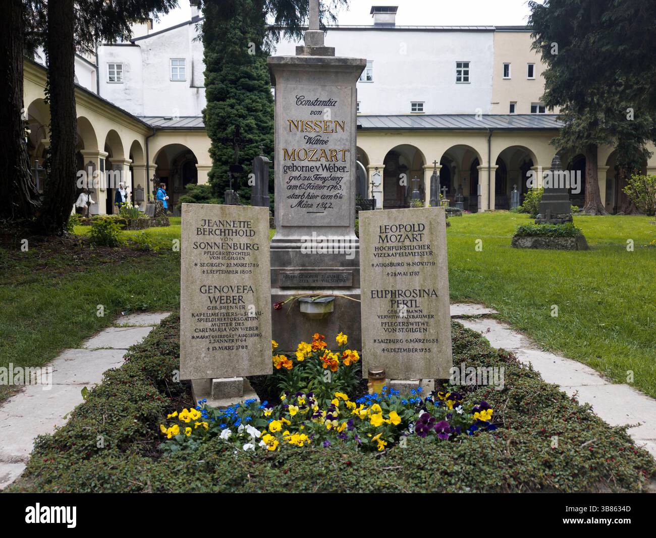 Salzburg - St.Sebastian Friedhof Das Grab von Leopold Mozart auf dem St ...