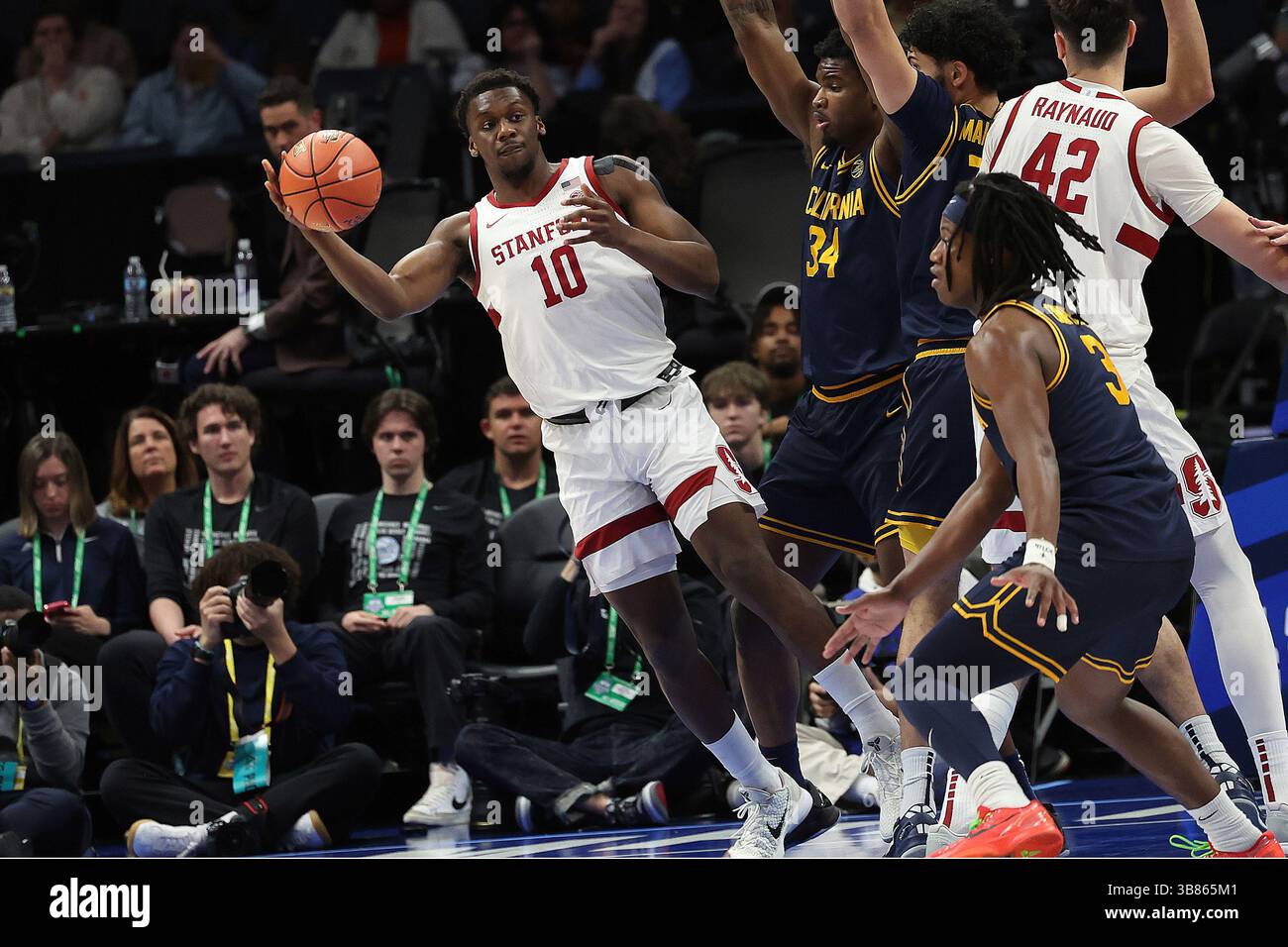 CHARLOTTE, NC - MARCH 12: Stanford Cardinal forward Chisom Okpara (10 ...