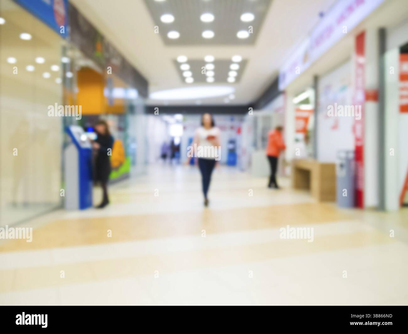 Shopping mall blur background hi-res stock photography and images - Alamy