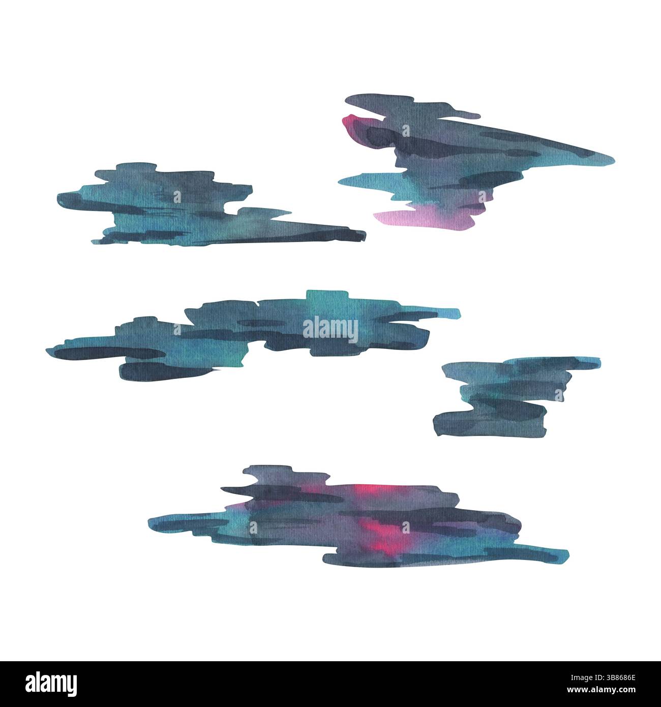 Vibrant blue sea waves Cut Out Stock Images & Pictures - Alamy