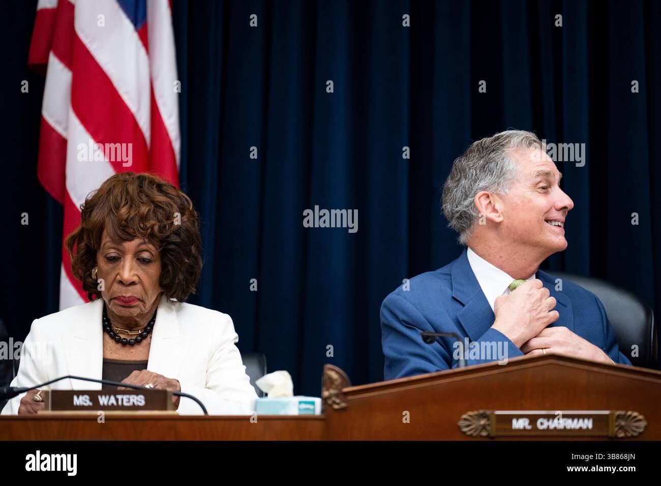 UNITED STATES - MAY 7: From left, ranking member Rep. Maxine Waters, D ...