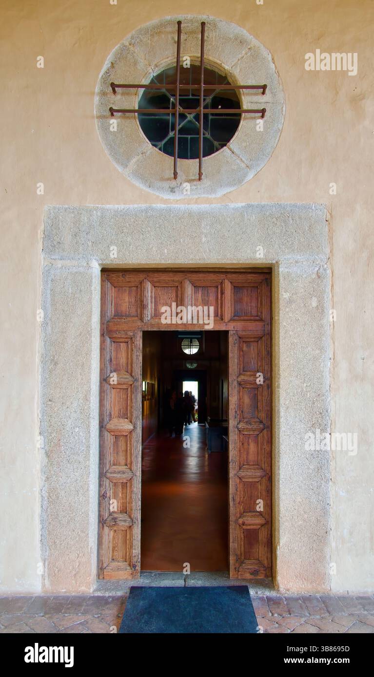 Door to the corridor and royal apartments where King Charles V Holy ...