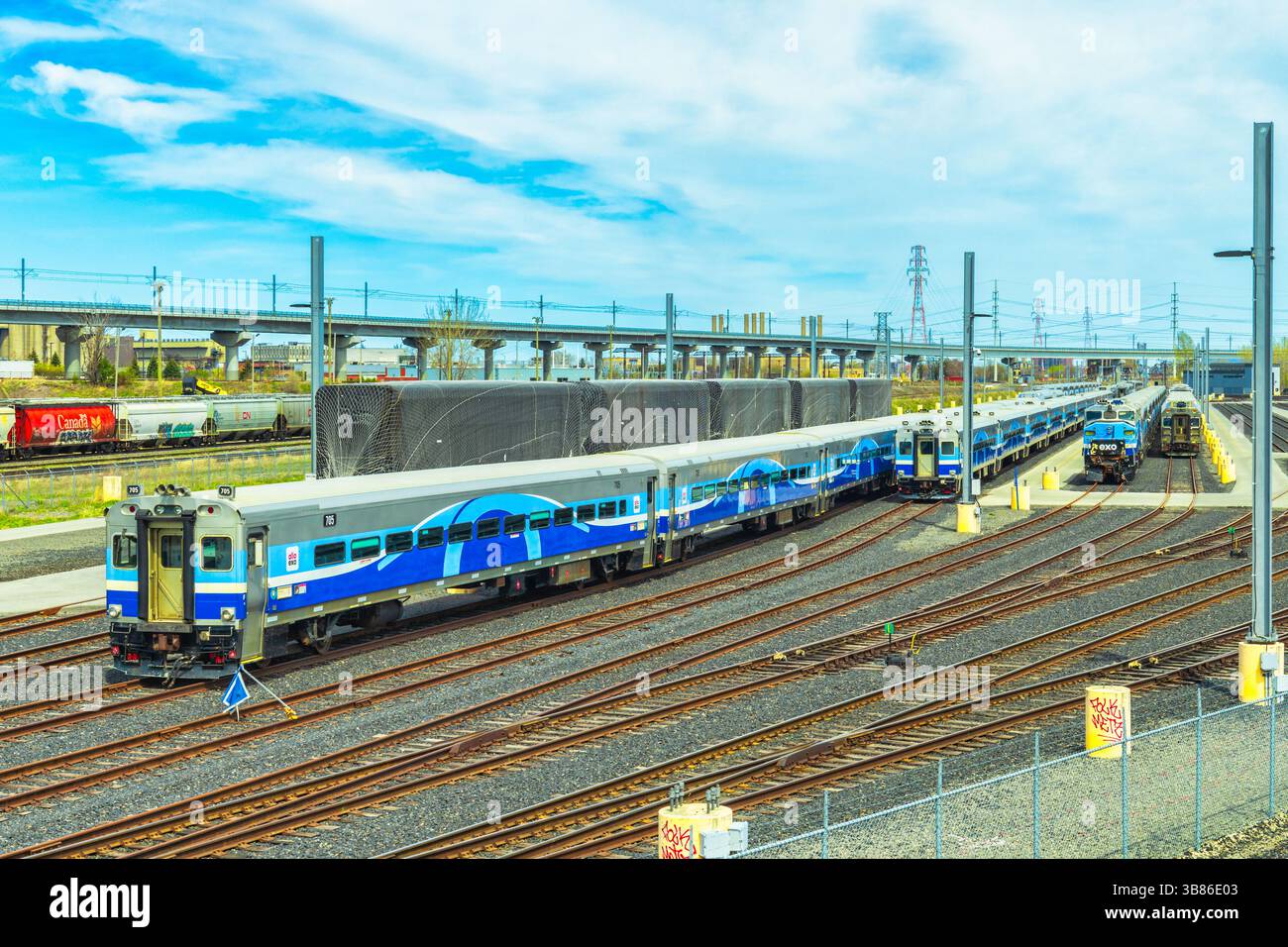 Trainyard views - Saint Charles Stock Photo - Alamy