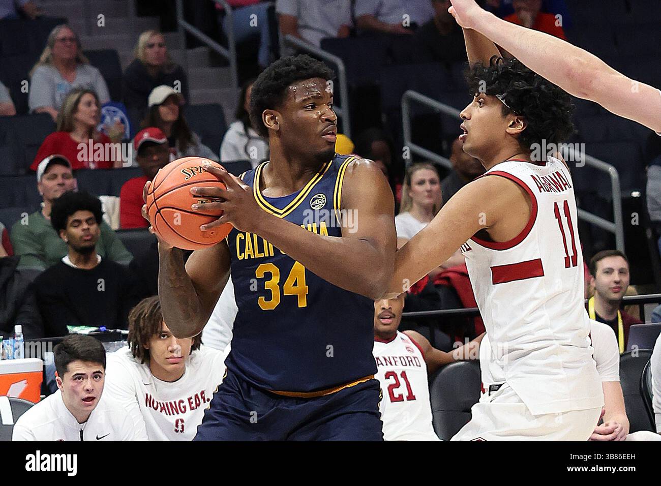 CHARLOTTE, NC - MARCH 12: California Golden Bears forward Lee Dort (34 ...