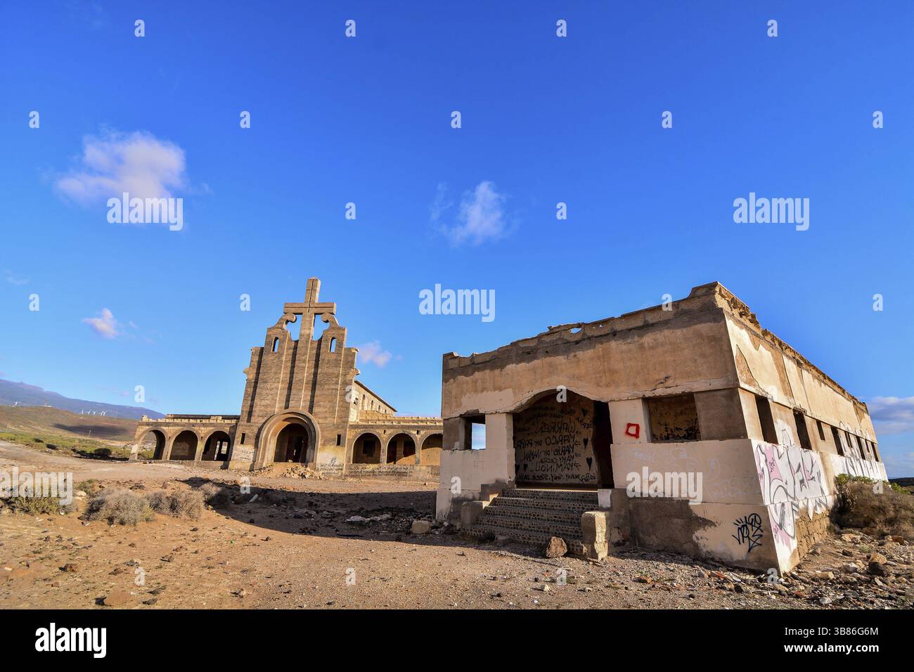 Abandoned Buildings of a Military Base in Tenerife Canary Islands Spain ...