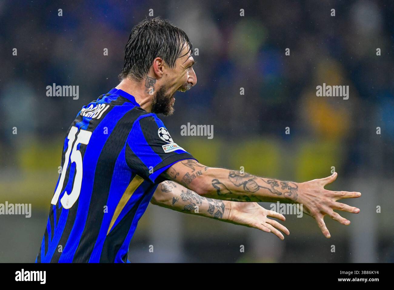 Milano, Italy. 06th May, 2025. Francesco Acerbi (15) of Inter seen ...