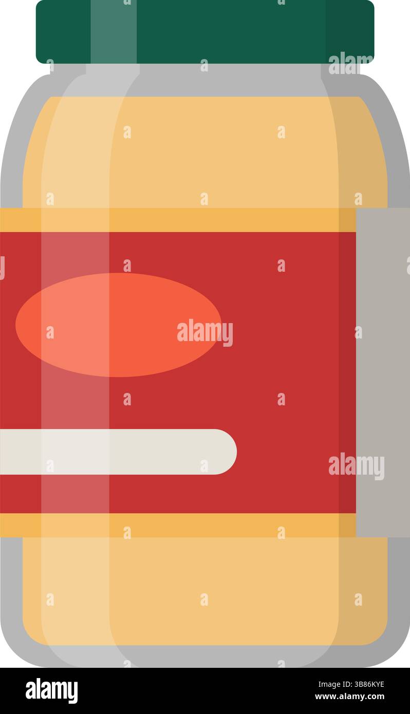 Food glass mayonnaise jar Stock Vector Images - Alamy