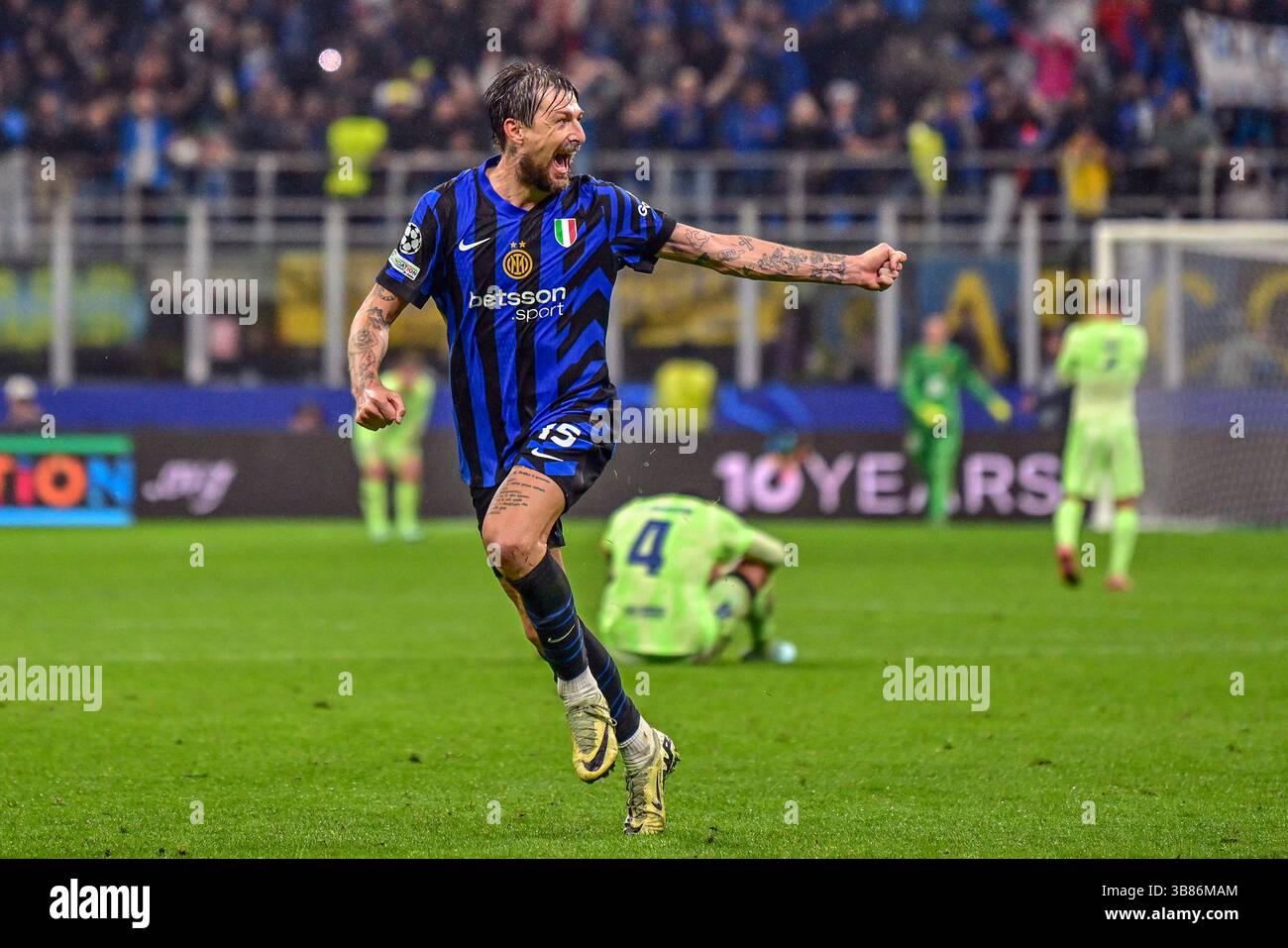 Milano, Italy. 06th, May 2025. Francesco Acerbi (15) of Inter seen in ...