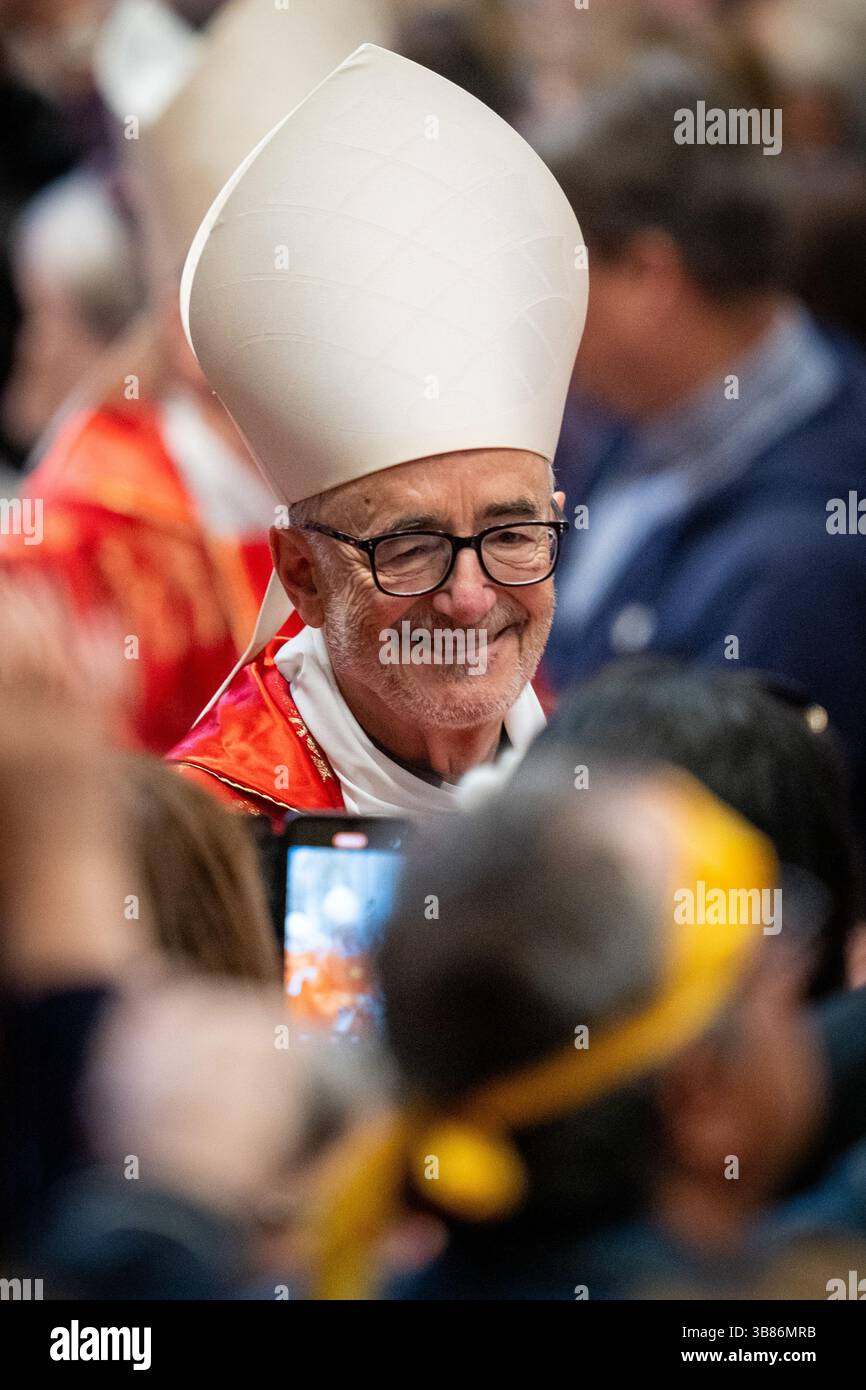 Vatican, Vatican. 07th May, 2025. Cardinal Michael Czerny attends the ...