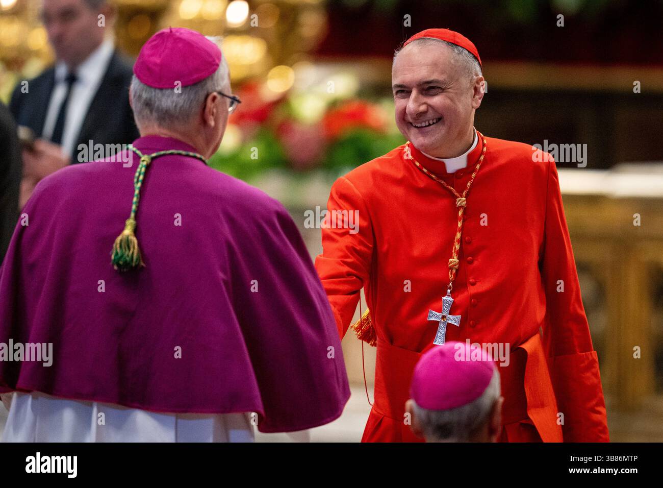 Vatican, Vatican. 07th May, 2025. Cardinal Mauro Gambetti attends the ...