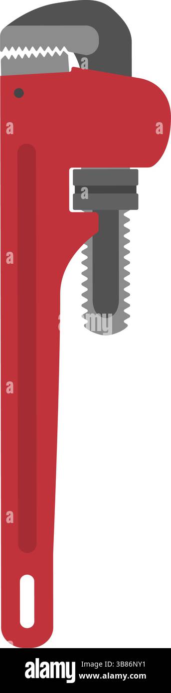 Pipe wrench tool isolated, plumbing and repair concept Stock Vector Image & Art - Alamy