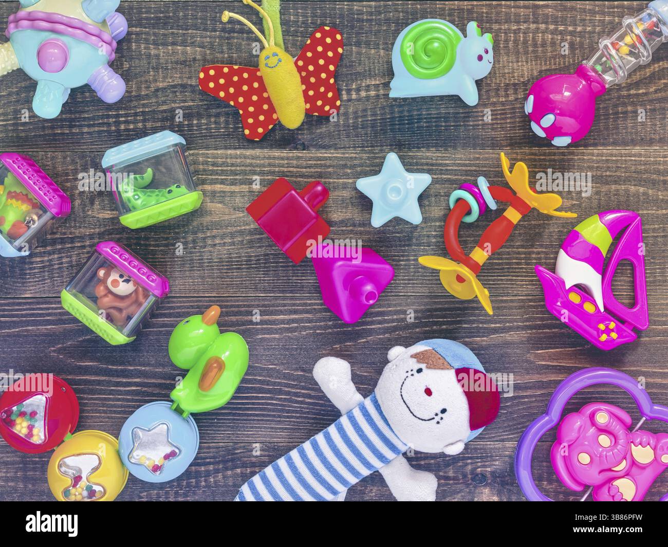 Kids toy birds eye view hi-res stock photography and images - Alamy
