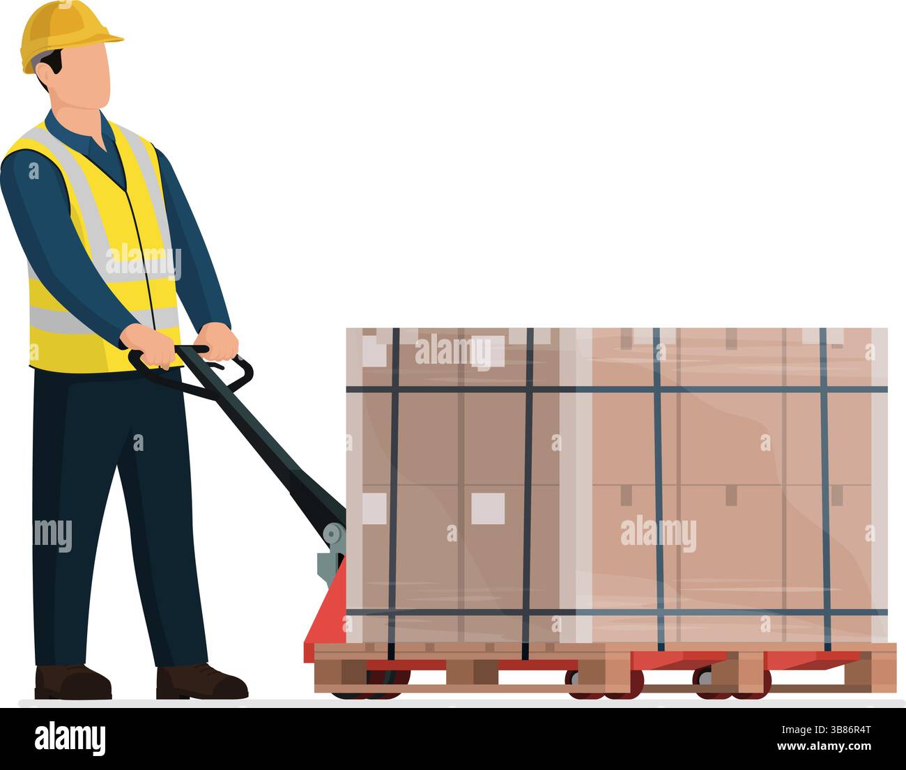 A warehouse of boxes Stock Vector Images - Alamy